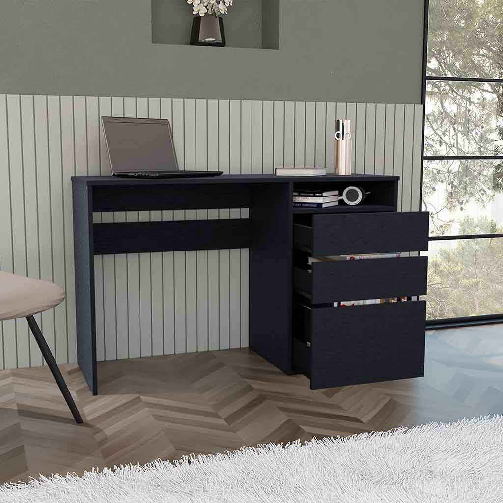 Kenai 3 Drawers Computer Desk, One Shelf – Depot Eshop